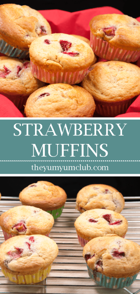 Munch on a strawberry muffin - great with your morning coffee