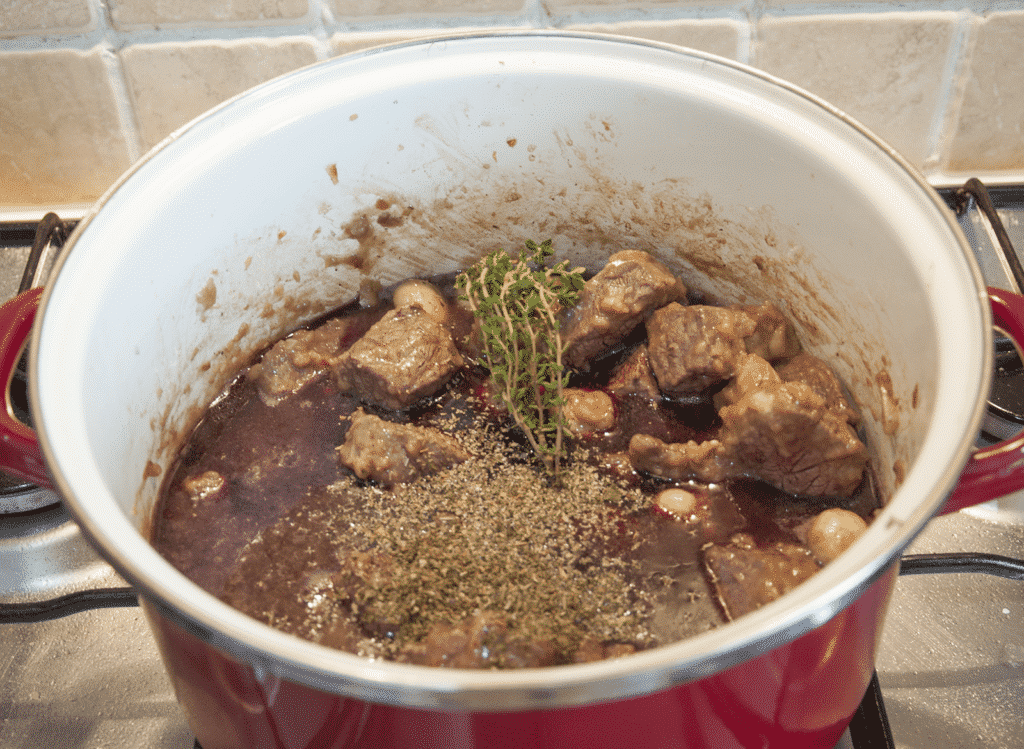 Braised Beef Rump in Red Wine - TheYumYumClub