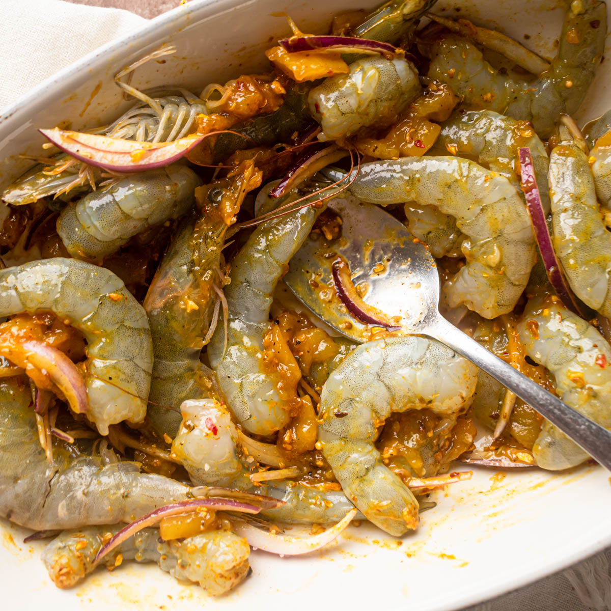 Mango Chutney pRAWNS - TheYumYumClub