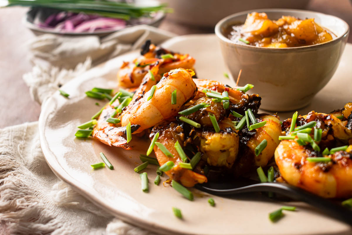 Mango Chutney pRAWNS - TheYumYumClub